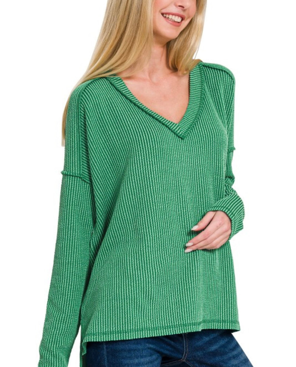 Ribbed Tunic (6 colors) – The Classy Closet LLC